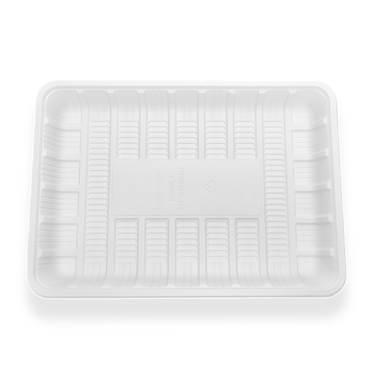 1200ml GetBio® Disposable Corn Starch Meat Tray - Paper Cup Supplier ...