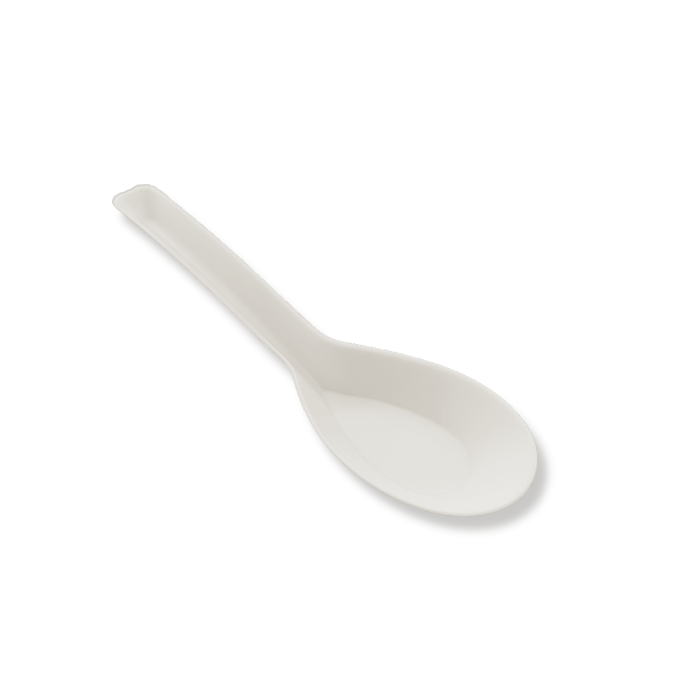 5 inch GetBio® Disposable Corn Starch Chinese Spoon - Expert in Eco ...