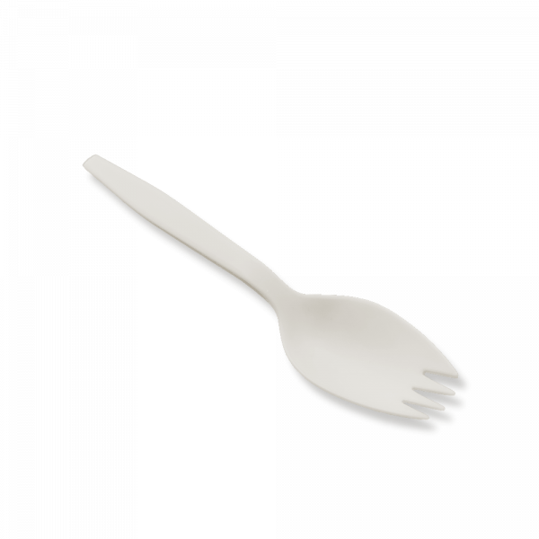 6 inch GetBio® Disposable Corn Starch Spork - Paper Cup Supplier ...