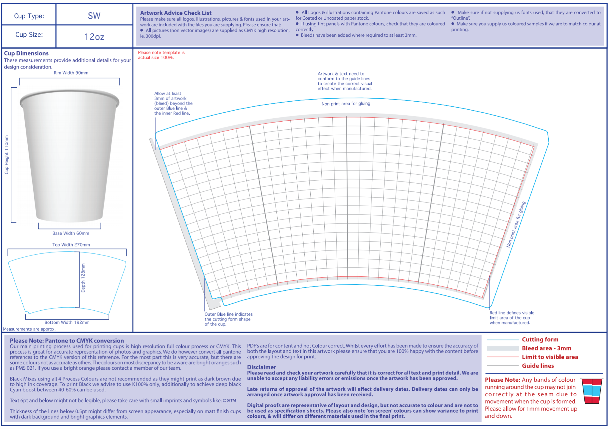 Full Guide: Paper Cup Custom Printing Design Artwork Layout - Paper Cup ...